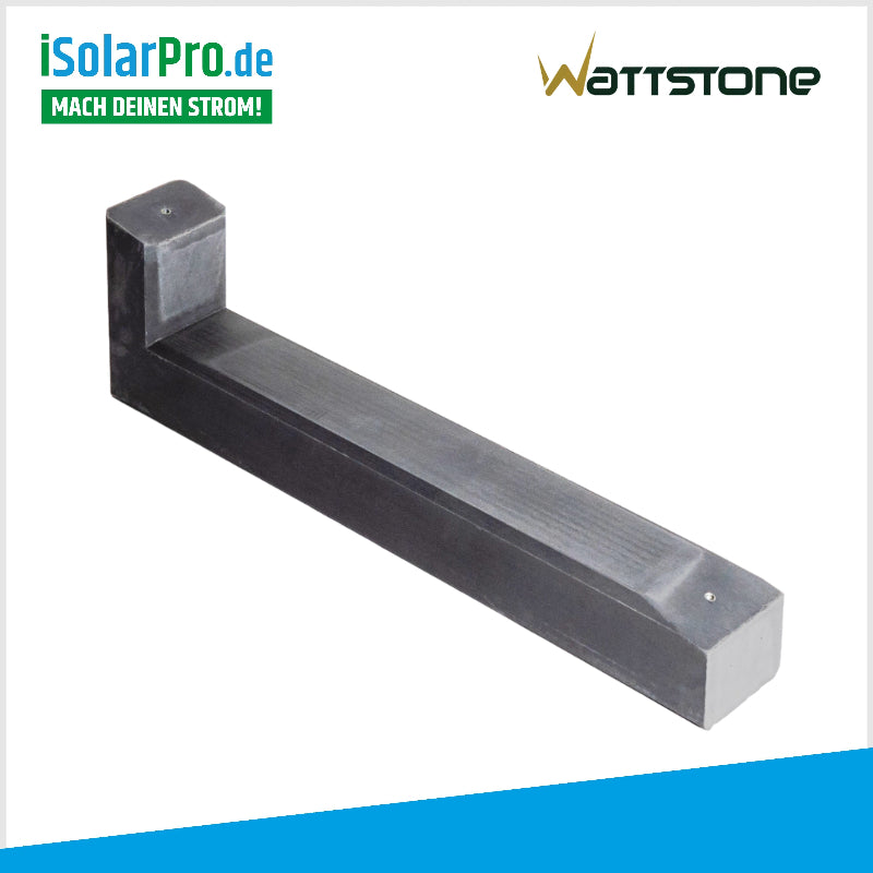 10 Grad Wattstone Flachdach Aufständerung aus Feinbeton für PV Solarmo