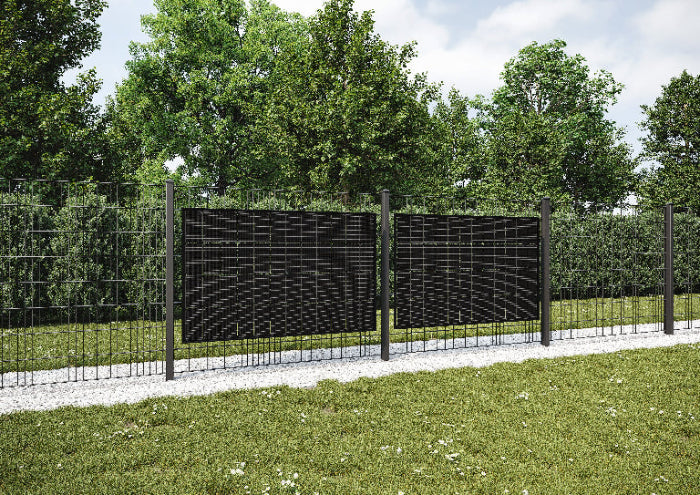 ZaunPV Wattstone Montagepaket für 1 x PV-Modul Stahl Schwarz