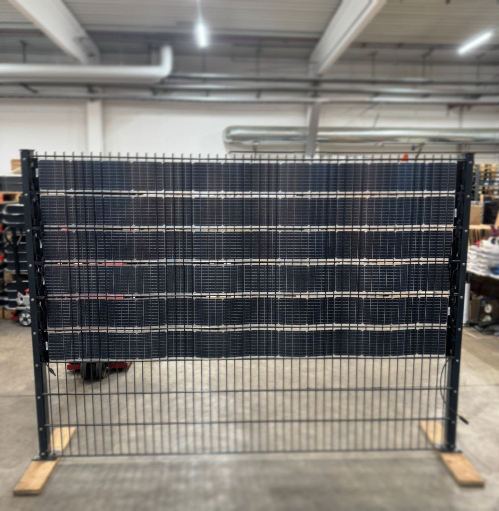 468W / 6x 2,5m Streifen SUNBOOSTER VERTICAL bifaziales, flexibles PV-M